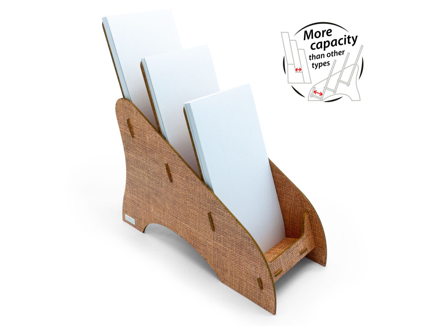 stableco – Flyerständer DIN Lang Hochformat – 3 Fach – familia Shop