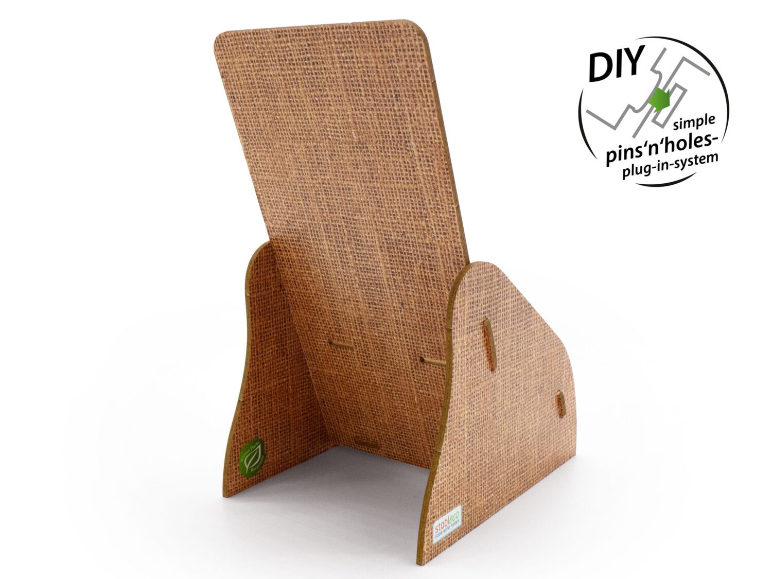 stableco – Flyerständer Flyer DIN Lang Hochformat – 1 Fach – familia Shop