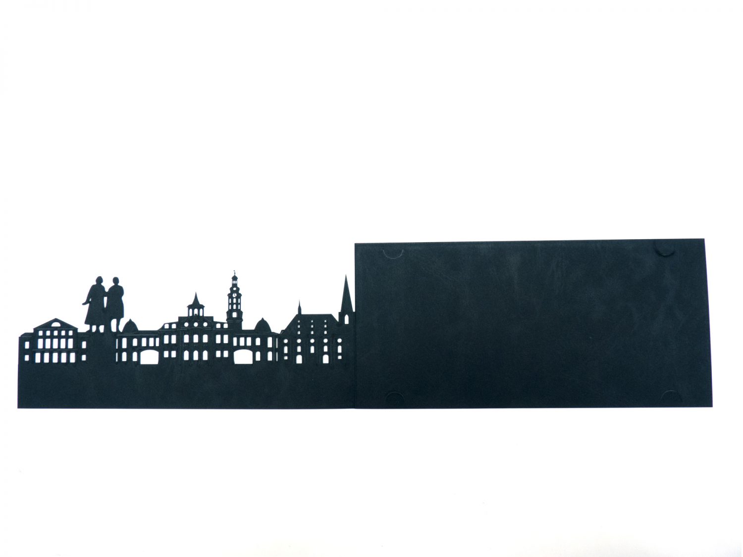 Skyline Card / Skylinekarte Silhouette Weimar – familia Shop
