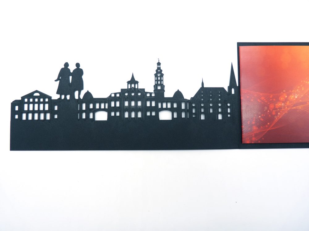 Skyline Card / Skylinekarte Silhouette Weimar – familia Shop
